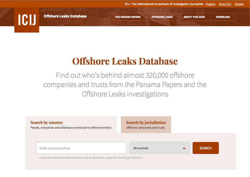 ICIJ releases Panama Papers offshore company data - ICIJ