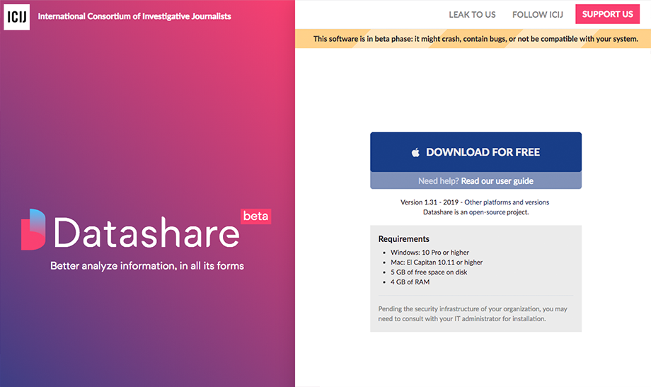 Datashare: Help test and improve our latest journalism tool - ICIJ
